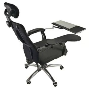 ergonomic laptop keyboard mouse chair stand mount holder installed to chair