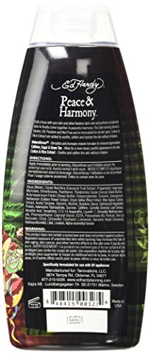 Ed Hardy Peace & Harmony Tanning Intensifier Bronzing Moisturizer Lotion 10 Oz