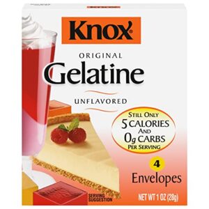 knox unflavored gelatin (4 envelopes)