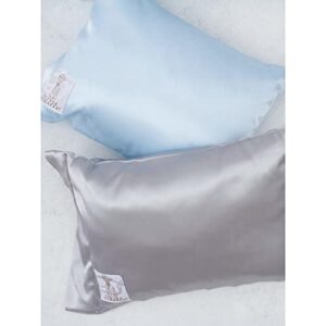 Little Giraffe Baby Satin Nap Pillow, 10" x 13", Blue