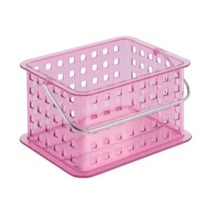 interDesign Zia Basket, Small, Hot Pink