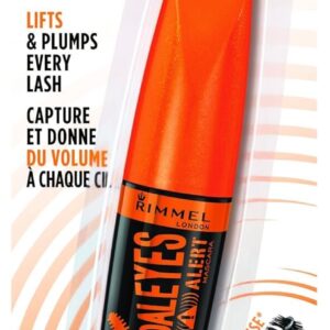 Rimmel London Scandaleyes Curve Alert Mascara, Volumizing, Curls, Plumps, 001, Black, 0.41oz