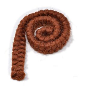 mehron makeup crepe hair 12-inch braid (auburn)