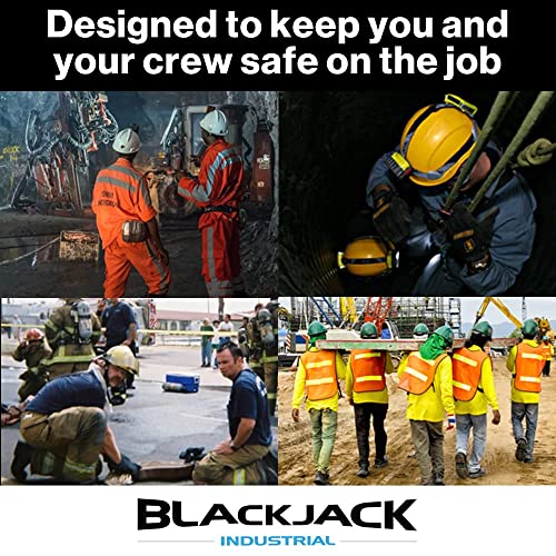 Blackjack Industrial BJi001 Hard Hat Clips for Headlamp, Lights, & Goggles| Fits All Hard Hats & Helmets | Heat Resistant for Mining, Oil and Gas, Utilities, and Construction Workers (Pack of 4 Clips)