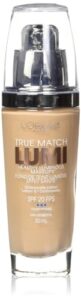 l'oreal paris true match lumi healthy luminous makeup, c4 shell beige, 1 fl; oz.