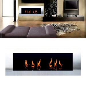 Bio- Ethanol and Fire Gel Fireplace Model Celin - Choose from 6 colors (Stainless Steel)