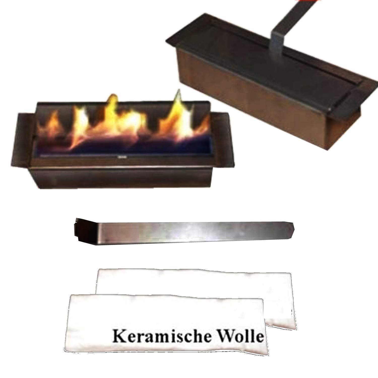 Bio- Ethanol and Fire Gel Fireplace Model Celin Deluxe - Choose from 6 colors (Anthracite)