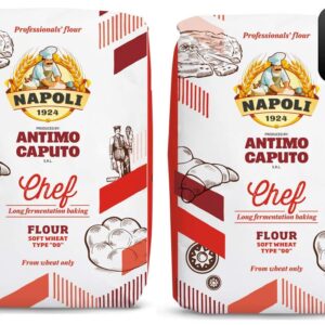 Antimo Caputo Chefs Flour 2.2 Pound (Pack of 2) - Italian Double Zero 00 - Soft Wheat for Pizza Dough, Bread, & Pasta