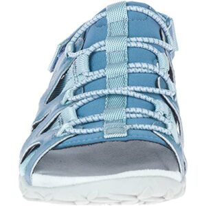 Merrell Women's Terran RAKE Backstrap Sandal, Bluestone, 7