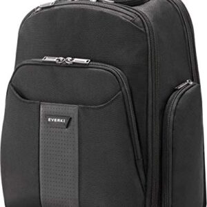 EVERKI Versa 2 Premium Business 14.1-Inch / MacBook Pro 15 Backpack, Ballistic Nylon, Travel Friendly (EKP127B) , Black