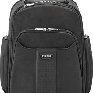 EVERKI Versa 2 Premium Business 14.1-Inch / MacBook Pro 15 Backpack, Ballistic Nylon, Travel Friendly (EKP127B) , Black