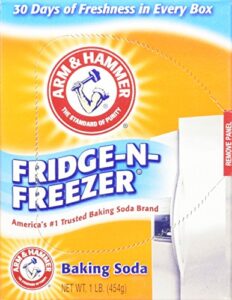 arm & hammer fridge-n-freezer baking soda odor absorber, 14 ounces (pack of 6)