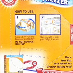 Arm & Hammer Fridge-N-Freezer Baking Soda Odor Absorber, 14 Ounces (Pack of 6)