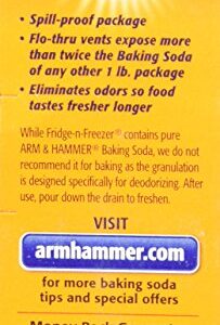 Arm & Hammer Fridge-N-Freezer Baking Soda Odor Absorber, 14 Ounces (Pack of 6)