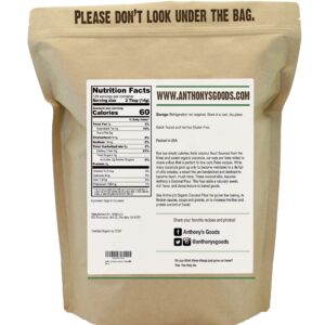 Anthony's Organic Coconut Flour, 4 lb, Batch Tested Gluten Free, Non GMO, Vegan, Keto Friendly