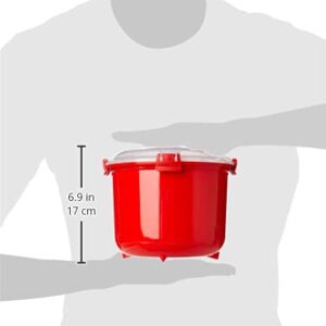 Sistema Microwave Collection Rice Cooker, 87.2 oz./2.6 L, Red