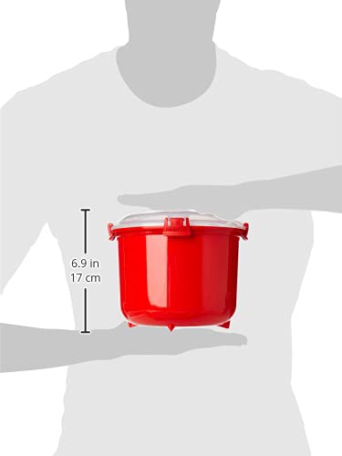 Sistema Microwave Collection Rice Cooker, 87.2 oz./2.6 L, Red