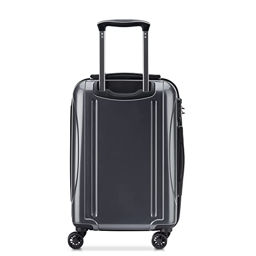 DELSEY Paris Helium Aero Hardside Expandable Luggage with Spinner Wheels, Titanium, Carry-On 19 Inch