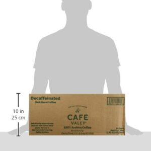 Café Valet Single Serve Individually Wrapped Coffee Packs, Decaf 100% Arabica Coffee, 84 Count