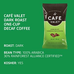 Café Valet Single Serve Individually Wrapped Coffee Packs, Decaf 100% Arabica Coffee, 84 Count