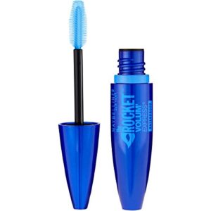 maybelline new york volume' express the rocket waterproof mascara, very black [411] 0.3 oz (pack of 2)