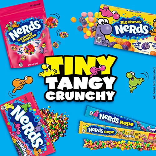 Nerds Candy, Rainbow, 5 Ounce Movie Theater Candy Boxes (Pack of 12)