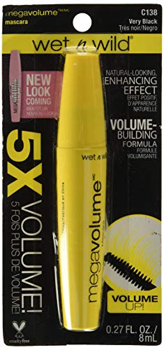 wet n wild Megavolume Mascara, Very Black, 0.27 Fluid Ounce