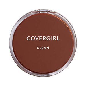 covergirl clean pressed powder foundation, 125 buff beige, 0.39 fl oz