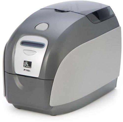 ZEBRA P110i P110i-0000A-ID0 Color ID Badge Card Printer System + Supply