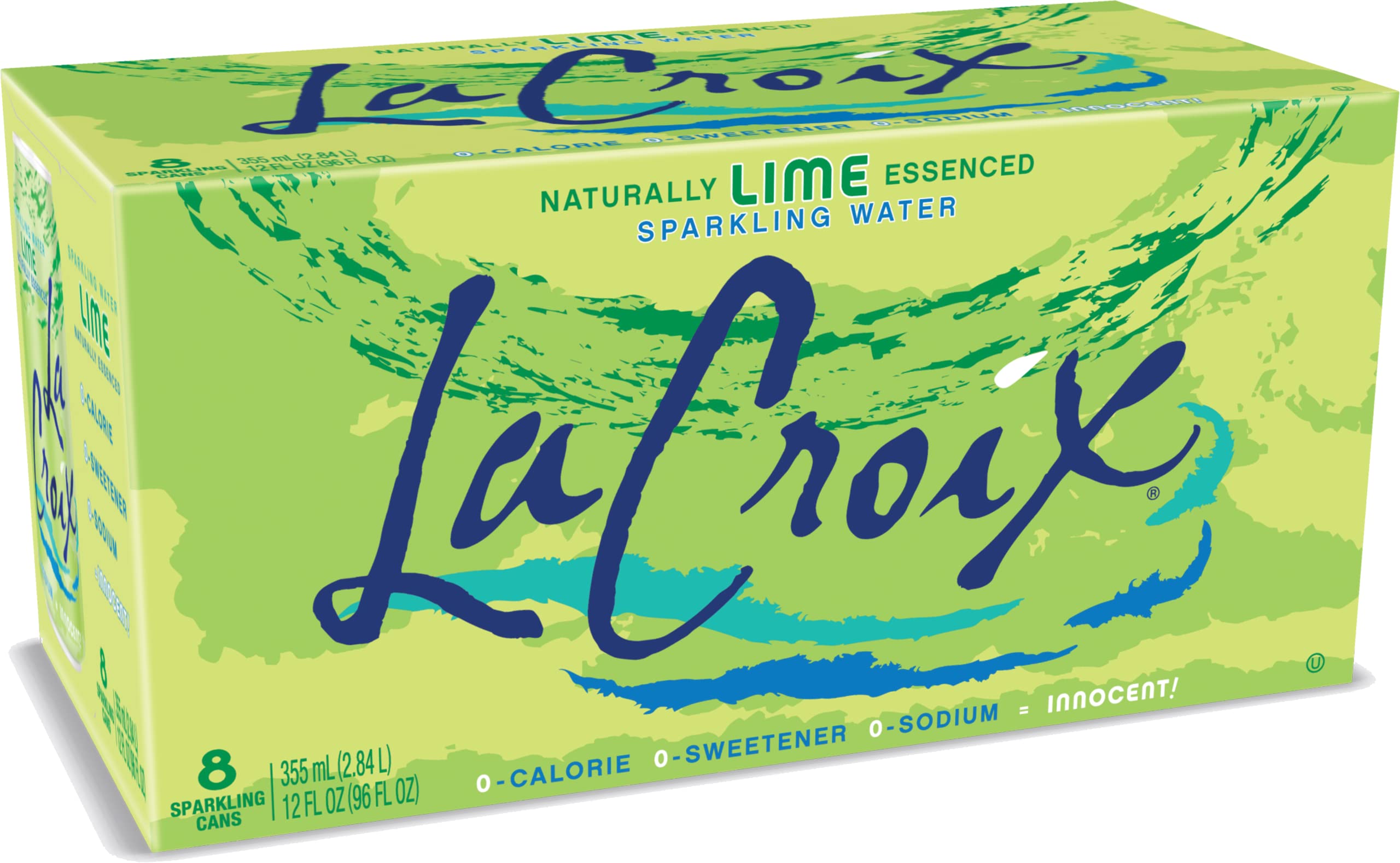 LaCroix Sparkling Water, Lime, 12 Fl Oz (pack of 8)