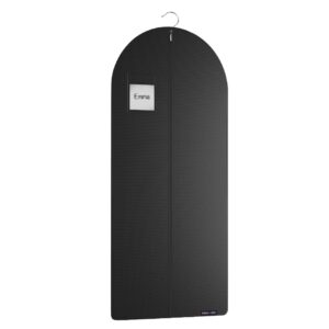 black garment bag for travel and storage with zipper for suits tuxedos dresses and coats 24 inch x 54 inch