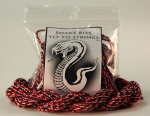 snake bite yo-yo strings - 100% polyester multi-color strings- redbelly snake