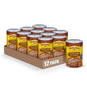 old el paso traditional canned refried beans, 16 oz. (pack of 12)