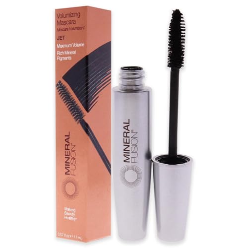 Mineral Fusion Volumizing Mascara, Jet, 0.57 Fl Oz (Pack of 1)