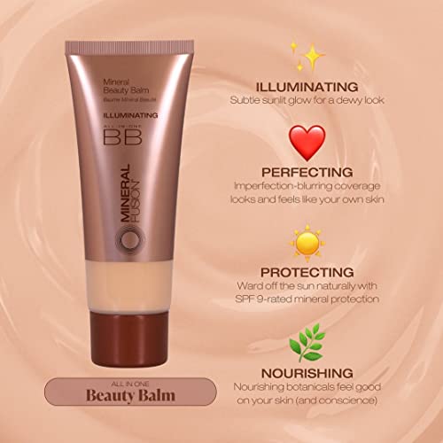 Mineral Fusion Beauty Balm SPF 9, Perfecting, 2 Fl Oz (Packaging May Vary)