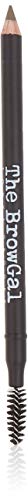 The BrowGal - 3 in 1, Skinny Eyebrow Pencil - 06 with Sharpener Cap & Spoolie Brush - Draws Tiny Brow Hairs & Fills in Sparse Areas & Gaps, Sharp Enable, Longwear, Long Lasting – "7.4 In, Blonde Color