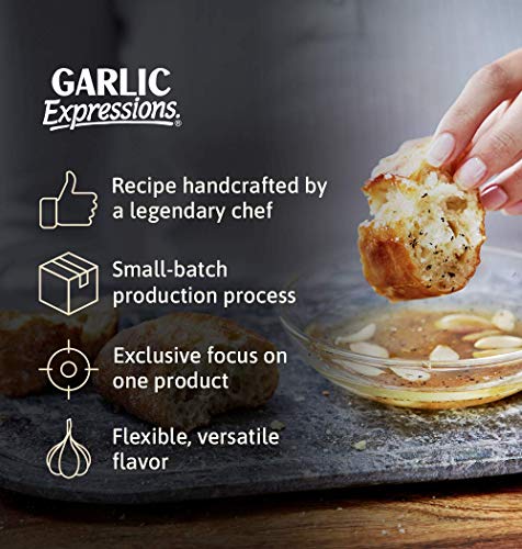 Garlic Expressions Vinaigrette Salad Dressing, Marinade | Non GMO, Vegan, Kosher, Allergen and Gluten Free Garlic Oil Vinaigrette Dressing Made with Hand-sorted Whole Fresh Garlic Cloves | 1 Pack