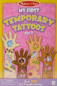 melissa & doug my first temporary tattoos - pink activity pad sticker pad