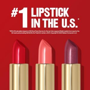 Revlon Super Lustrous Lipstick, High Impact Lipcolor with Moisturizing Creamy Formula, Infused with Vitamin E and Avocado Oil in Nude / Brown, Rose Velvet (130)