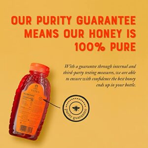 Nate's 100% Pure, Raw & Unfiltered Honey - Award-Winning Taste, 32oz. Squeeze Bottle