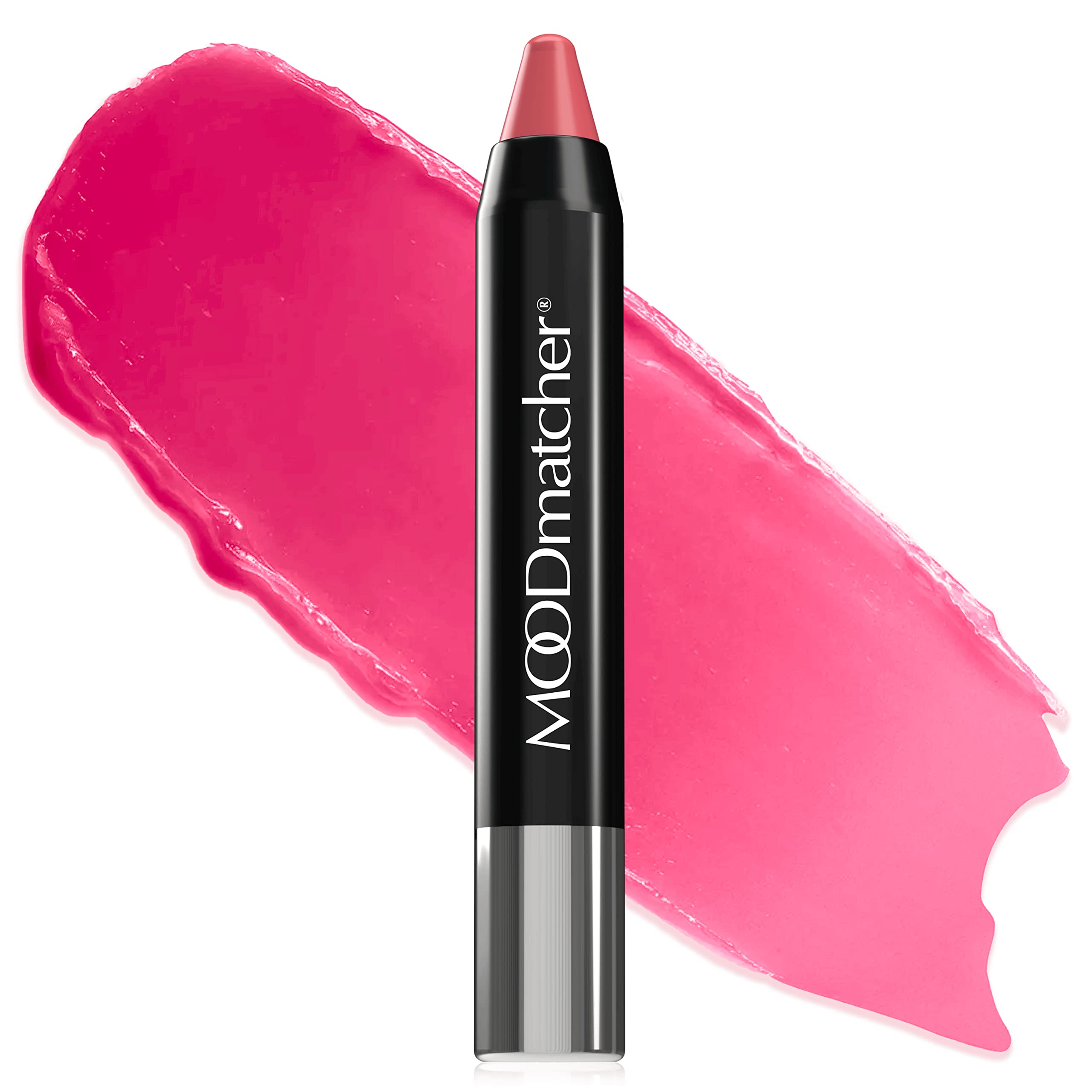 MOODmatcher Twist Stick Original Color-Change Lipstick -12 Hour Long Wear, Waterproof, Ultra Hydrating With Aloe & Vitamin E, Smudgeproof, faderproof & Kissproof (Pink)