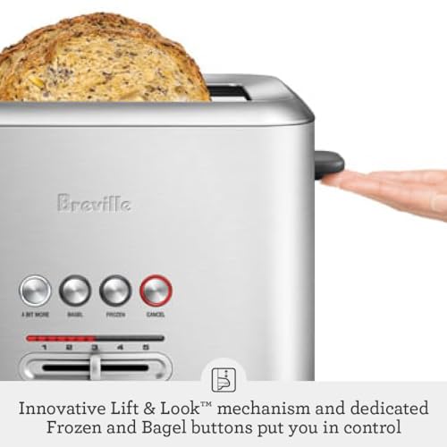 Breville Bit More Toaster 2 Slice BTA70XL, Brushed Stainless Steel