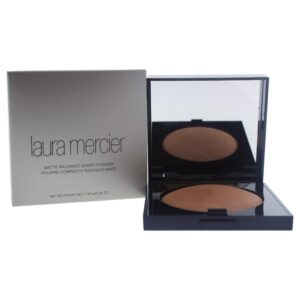 laura mercier matte radiance baked powder for women, bronze 03 light to medium, 0.26 ounce