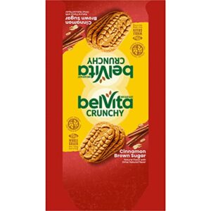 BelVita Cinnamon Brown Sugar Breakfast Biscuits, 8 Packs (4 Biscuits Per Pack)