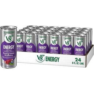 v8 +energy pomegranate blueberry energy drink, made with real vegetable and fruit juices, 8 fl.ounce can (case of 24)