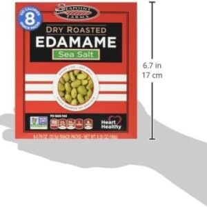 Seapoint Farms Edamame Dry Roasted Lightly Salted, 8 - 0.79 oz Snack Packs (6.35 oz Net Wt.) - Pack of 2