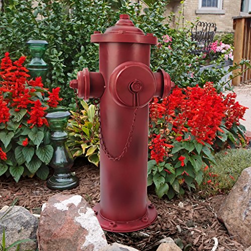 Design Toscano Vintage Metal Fire Hydrant Statue Large