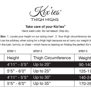 Kix'ies Thigh Highs | Thigh High Womens Stockings with No Slip Grip Stay Ups Thigh Bands | Womens Thigh High Stockings | Sexy Thigh High Stockings & Lingerie for Women (Ally Black Polka Dot | 1304D)