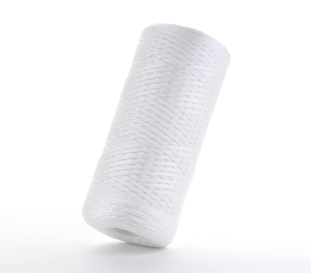 Hydronix SWC-45-1050 Universal Whole House Sediment String Wound Water Filter Cartridge 4.5" x 10" - 50 Micron