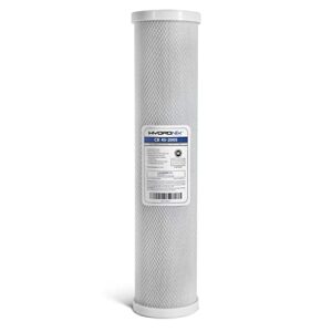 hydronix cb-45-2005 whole house, commercial & industrial nsf coconut carbon block water filter, 4.5" x 20" - 5 micron